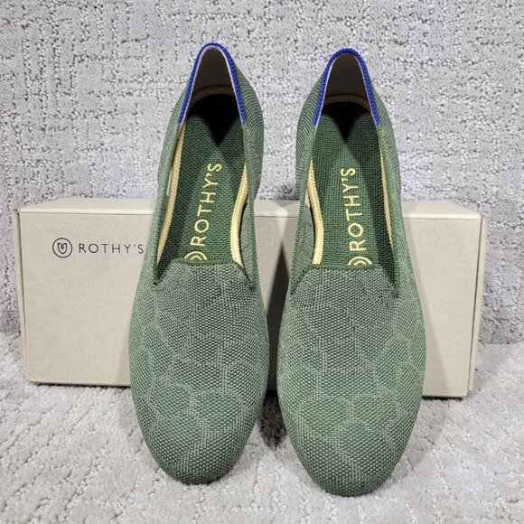 Rothy's | Shoes | Rothys The Loafer Green Safari Round Toe Slip On ...